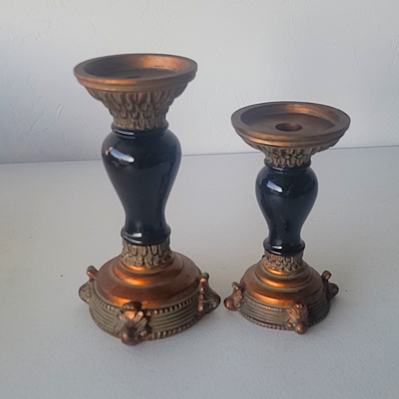 Home Interiors | Accents | Home Interiors Candle Holders Copper Scroll ...